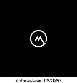 Awesome Monogram Logo M Letter Circle Stock Vector (Royalty Free ...