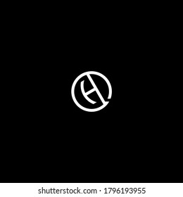 Awesome Monogram Logoh Letter Circle Stock Vector (Royalty Free ...