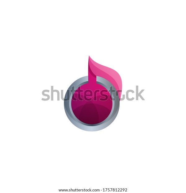 Awesome Music Notes Gradient Illustration Stock Vector (Royalty Free ...