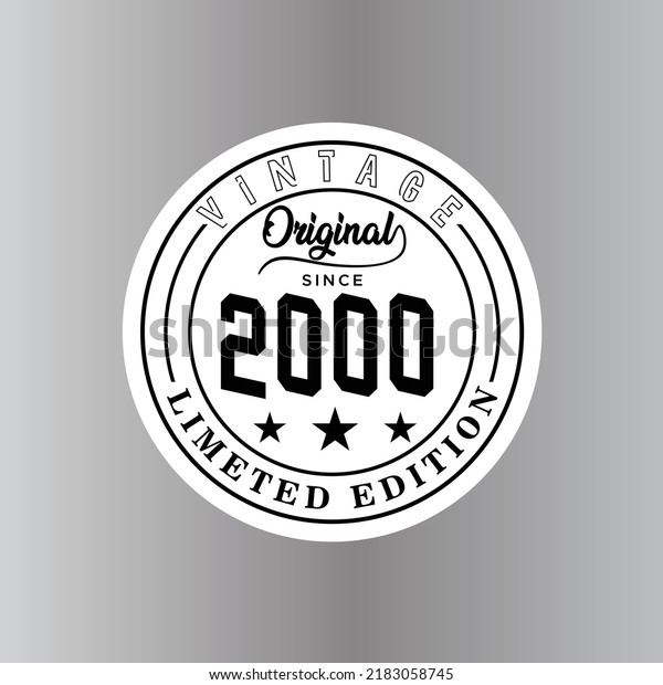 Awesome Since 2000 Aged Perfection Awesome Stock Vector (Royalty Free ...