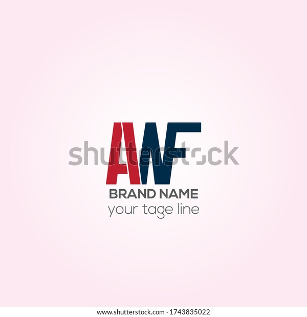 Awf Vector Logo Design Awf Creative Stock Vector (Royalty Free ...