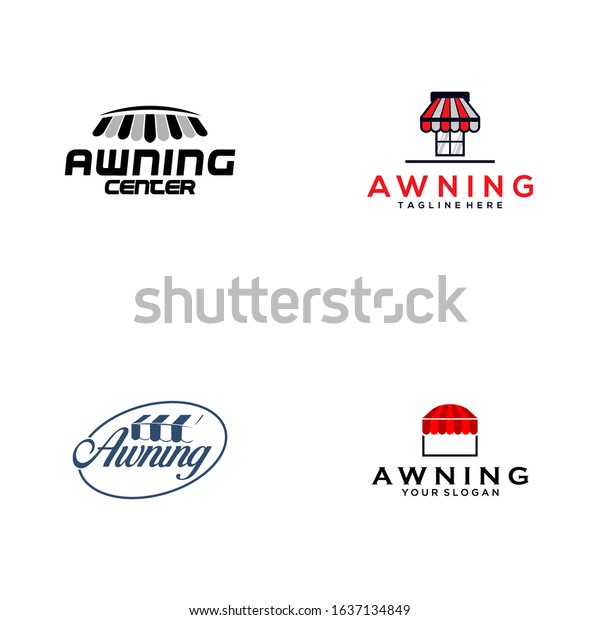 Awning Logo Design Vector Template Stock Vector (Royalty Free ...