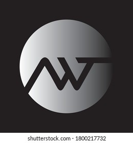 Awt Letter Logo Design Creative Icon Stock Vector (Royalty Free ...