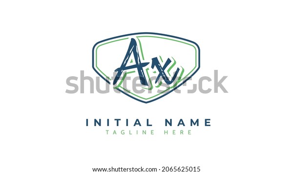 Ax Initials Handwriting Logo Vector Stock Vector (Royalty Free ...