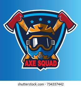 Axe Logo Sport Team Stock Vector (Royalty Free) 734337442 | Shutterstock