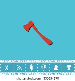Axe Red Flat Symbol Dark Shadow Stock Vector (Royalty Free) 330654170 ...
