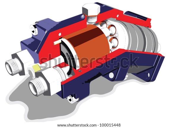 Axial Hydraulic Pumpvector Image Stock Vector (Royalty Free) 100015448 ...