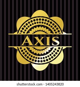 Axis Golden Badge Emblem Vector Illustration Stock Vector (Royalty Free ...