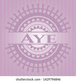 Aye Pink Emblem Vector Illustration Detailed Stock Vector (Royalty Free ...
