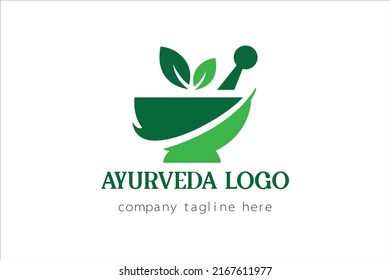 Ayurveda Eco Friendly Logo Design Stock Vector (Royalty Free ...