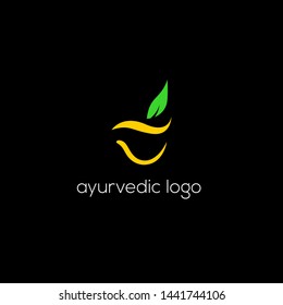 Ayurveda Logo Design Template Vector Stock Vector (Royalty Free ...