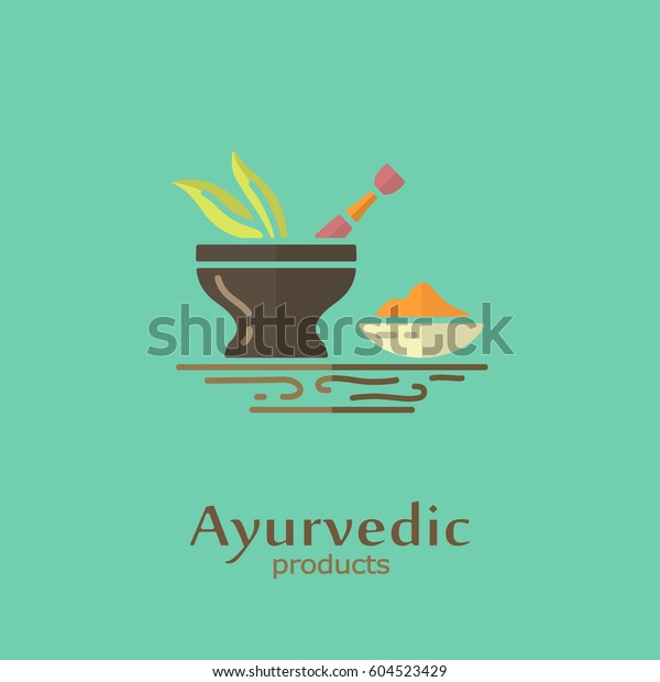 Ayurvedic Products Logo Design Vector Template Stock Vector (Royalty ...