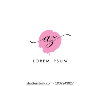 Az Initial Beauty Monogram Logo Vector Stock Vector (Royalty Free ...