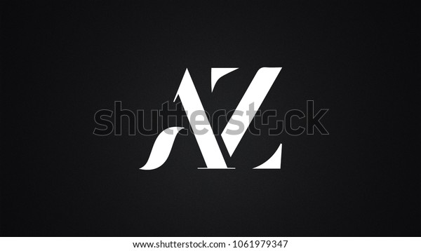 Az Letter Logo Design Template Vector Stock Vector (Royalty Free ...