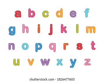 Az Trace Alphabet Design Learning Handwriting Stock Vector (Royalty ...