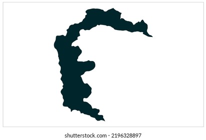 Azad Kashmir Pakistan Vector Map Illustration Stock Vector (Royalty ...