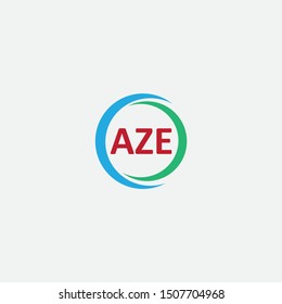 Aze Circle Logo Icon Graphic Element Stock Vector (Royalty Free) 1507704968