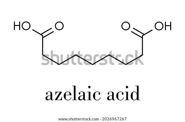 Azelaic Acid Nonanedioic Acid Molecule Used Stock Vector (Royalty Free ...