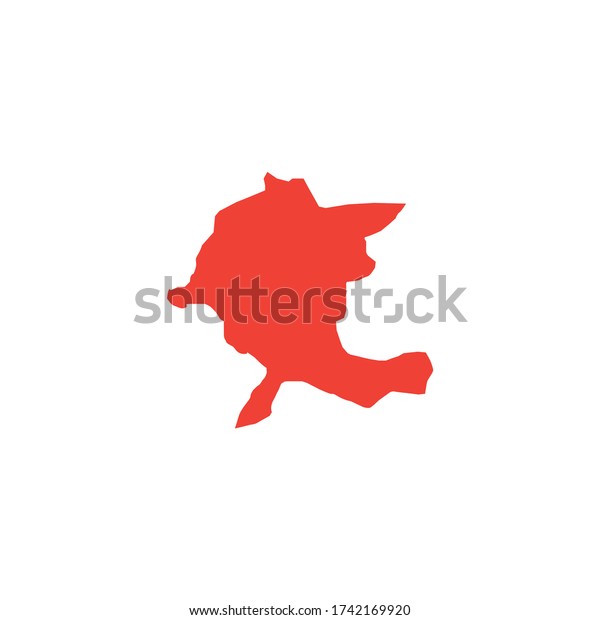 Azerbaijan City Agdam Map Vector Illustration Stock Vector (Royalty ...