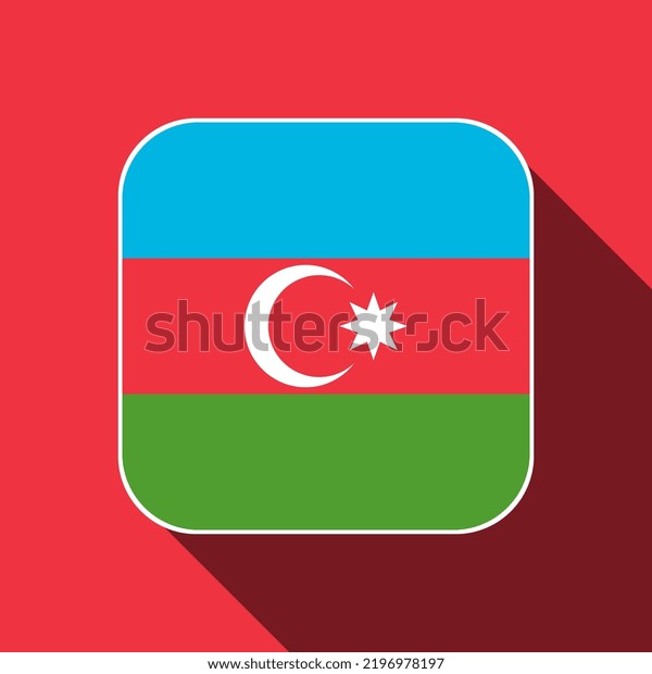 Azerbaijan Flag Official Colors Vector Illustration Stock Vector ...