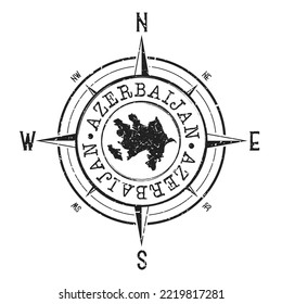 Ethiopia Stamp Map Compass Adventure Illustration: เวกเตอร์สต็อก (ปลอด ...