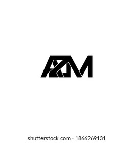 Azm Letter Original Monogram Logo Design Stock Vector (Royalty Free ...