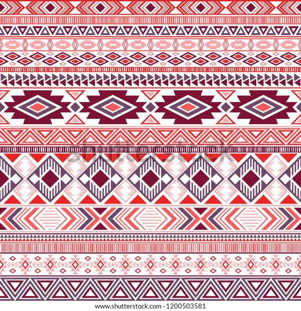 Aztec American Indian Pattern Tribal Ethnic Stock Vector (Royalty Free ...