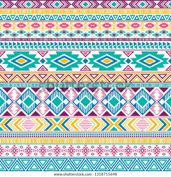 Aztec American Indian Pattern Tribal Ethnic Stock Vector (Royalty Free ...