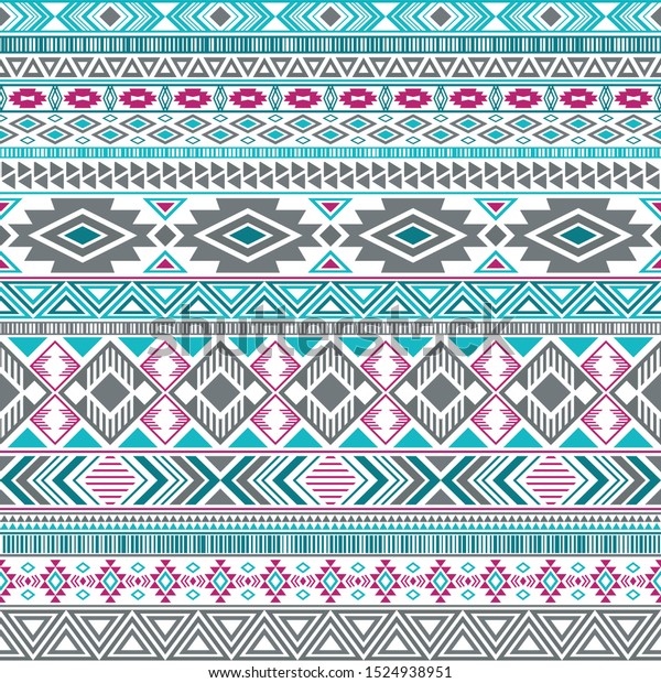 Aztec American Indian Pattern Tribal Ethnic Stock Vector (Royalty Free ...