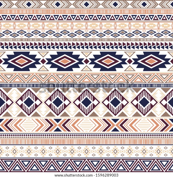 Aztec American Indian Pattern Tribal Ethnic Stock Vector (Royalty Free ...
