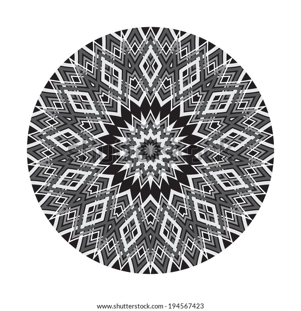 Aztec Ancient Amulet Stylization Art Vector Stock Vector (Royalty Free ...