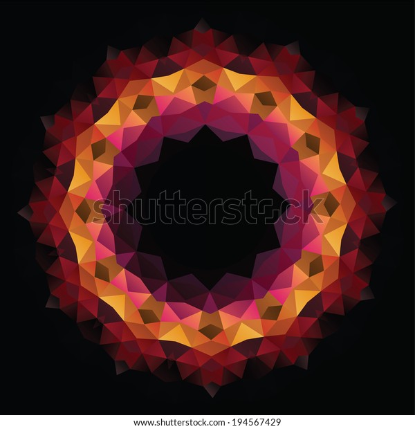 Aztec Ancient Amulet Stylization Art Vector Stock Vector (Royalty Free ...