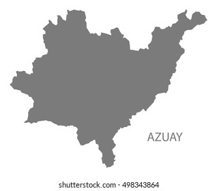 Azuay Ecuador Map Grey Stock Vector (Royalty Free) 498343864 | Shutterstock