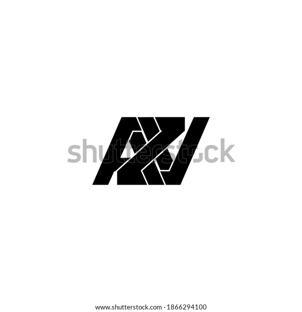 Azv Letter Original Monogram Logo Design Stock Vector (Royalty Free ...