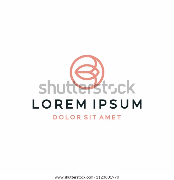 B Beauty Logo Design Available Vector Stock Vector (Royalty Free ...