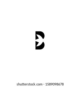 B Black Letter Logo Design Stock Vector (Royalty Free) 1589098678 ...