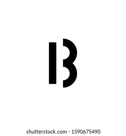 B Black Letter Logo Design Stock Vector (Royalty Free) 1590675457