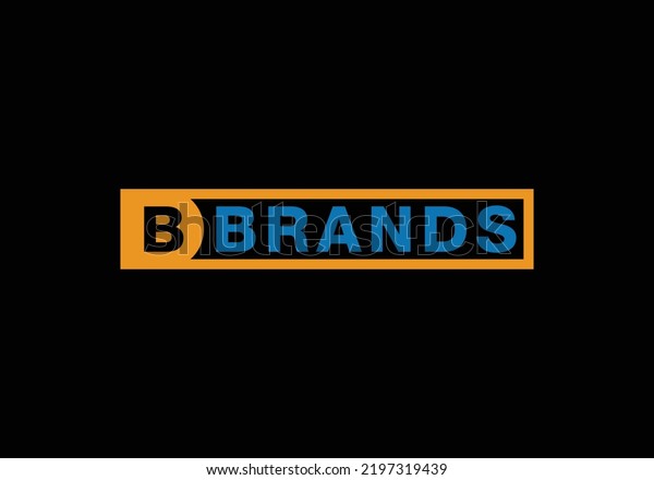 B Brands Logo Design Template Letter Stock Vector (Royalty Free ...