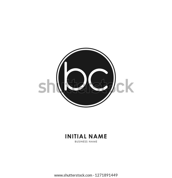 B C Bc Initial Logo Letter Stock Vector (Royalty Free) 1271891449 ...