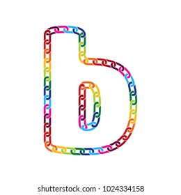 B Colorful Link Letter Logo Icon Stock Vector (Royalty Free) 1024334167 ...