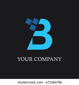 B Company Logo Vector Template Stock Vector (Royalty Free) 672364786