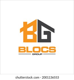 B G Construction Logo Designs Real Stock Vector (Royalty Free ...