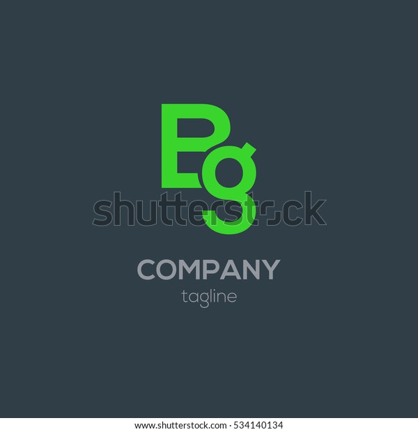 B G Letter Logo Design Vector Stock Vector (Royalty Free) 534140134 ...