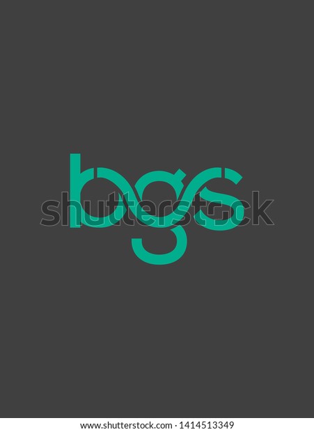 B G S Letters Joint Letters Stock Vector (Royalty Free) 1414513349 ...
