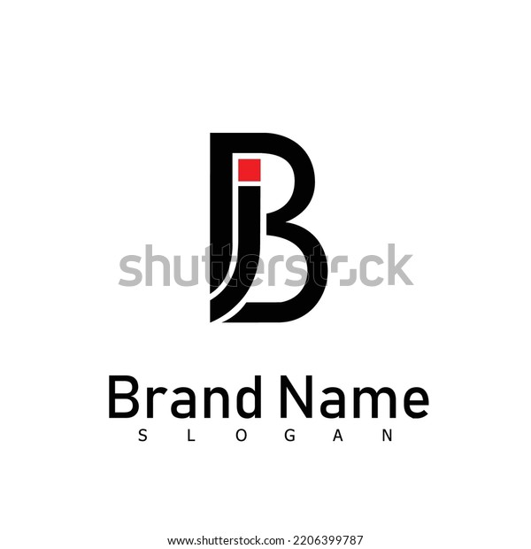 B J Logo Design Symbol Brand Stock Vector (Royalty Free) 2206399787 ...