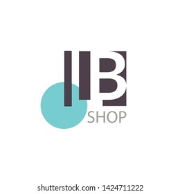 B Label Shop Logo Design Modern Stock Vector (Royalty Free) 1424711222 ...