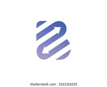 B Letter Arrow Vector Icon B Stock Vector (Royalty Free) 2161316535 | Shutterstock