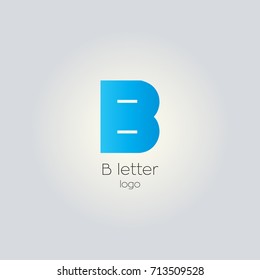 B Letter Bold Logo Design Vector Stock Vector (Royalty Free) 713509528 ...