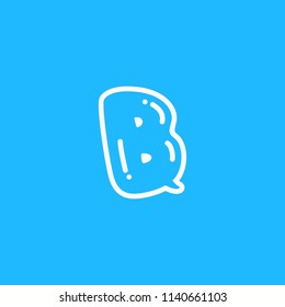 B Letter Chat Bubble Talk Vector Stock Vector (Royalty Free) 1140661103 ...