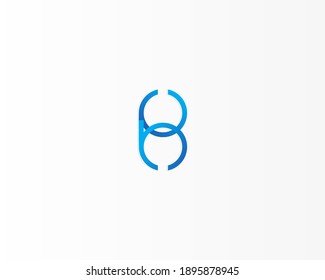 B Letter Circle Shape Logo Identity Stock Vector (Royalty Free ...